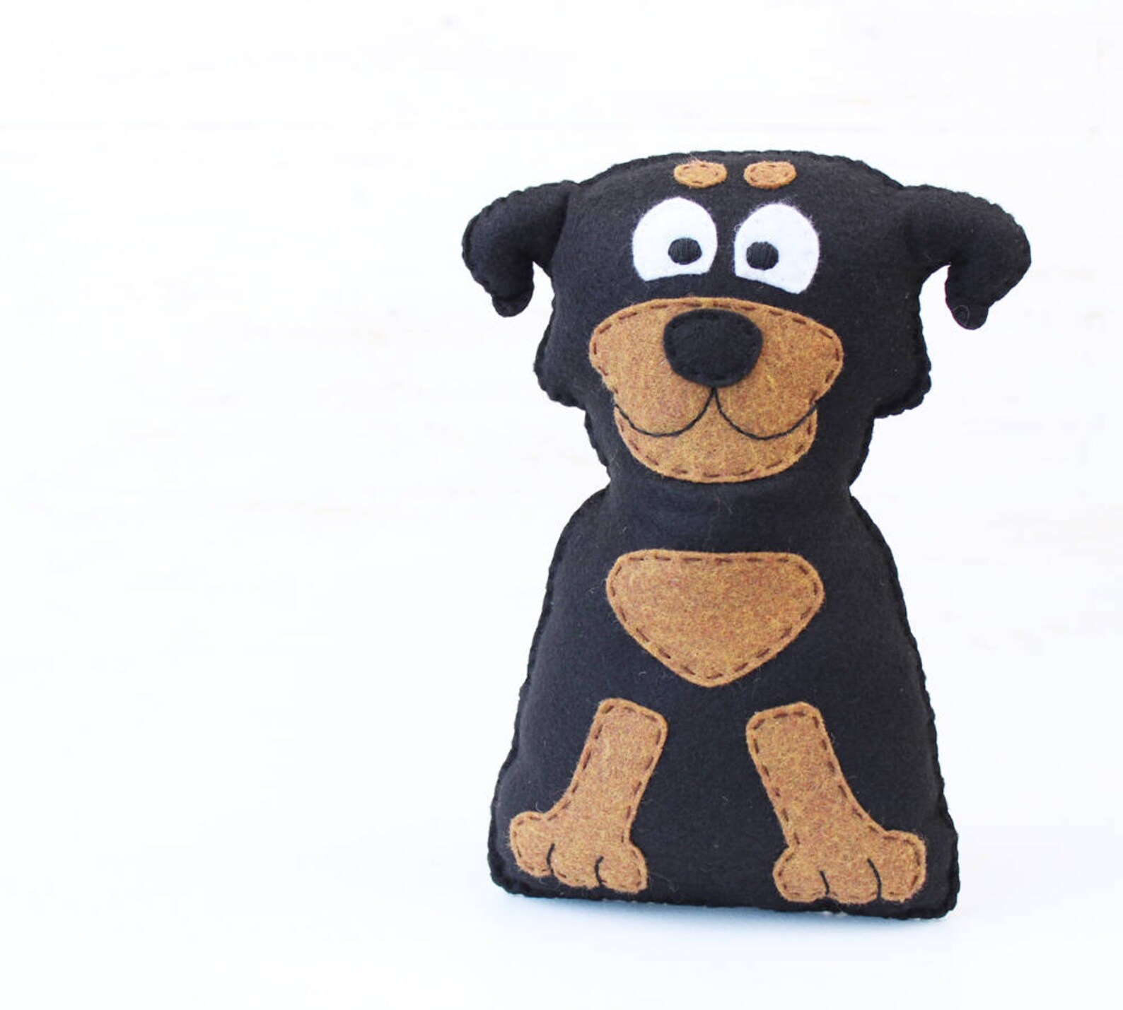 Rottweiler Sewing Pattern Felt Rottweiler Plush Stuffed | Etsy