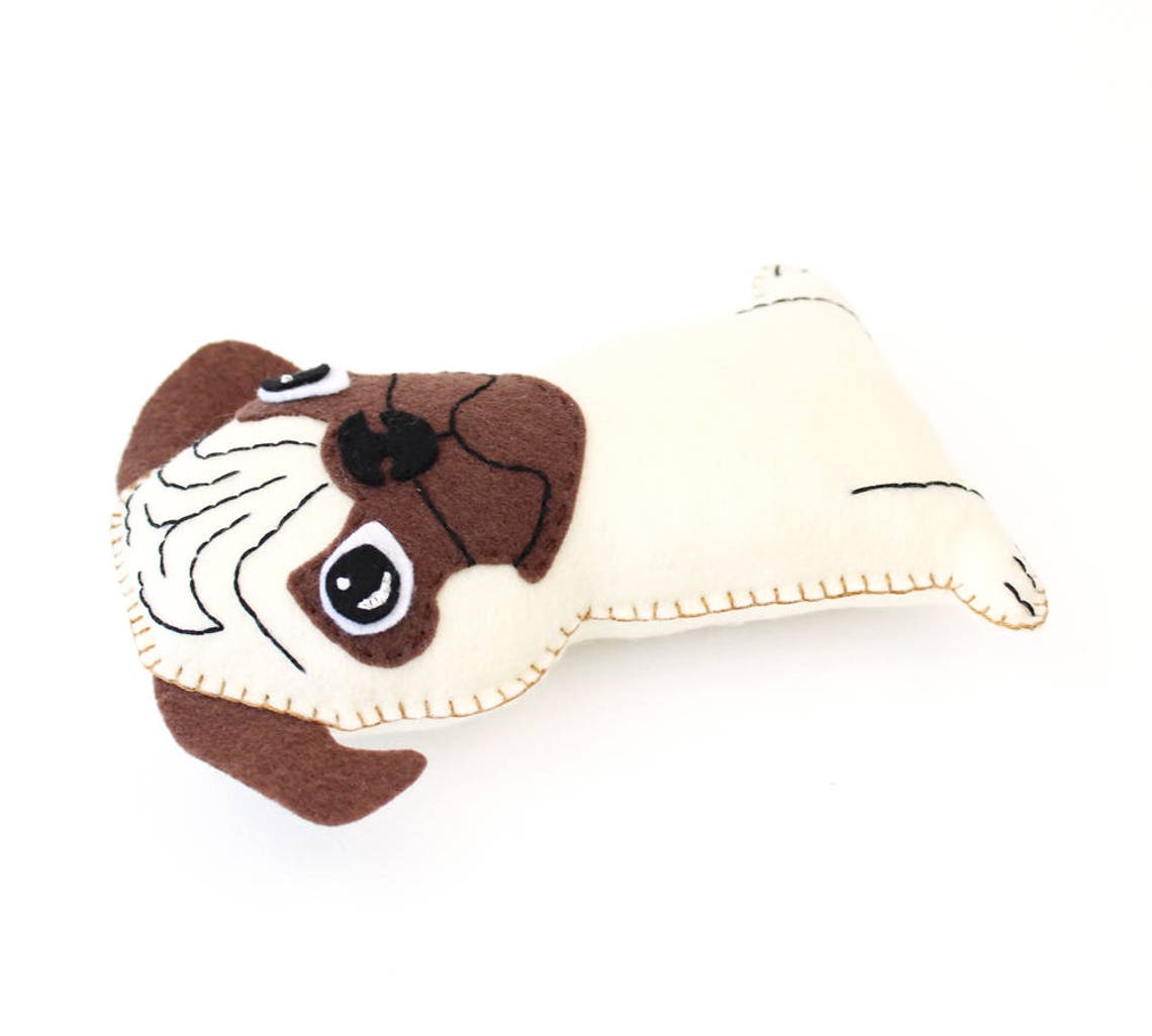 Pug Sewing Pattern Dutch Bulldog Felt Hand Sewing Pattern | Etsy