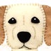 Golden Lab Sewing Pattern, Dog Hand Sewing Pattern, Felt Labrador ...