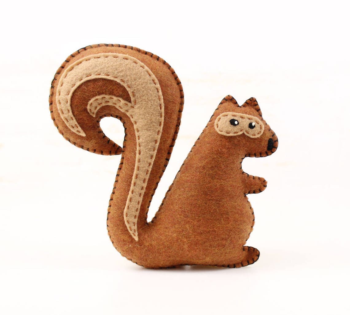 Squirrel Sewing Pattern Stuffed Squirrel Hand Sewing Pattern | Etsy