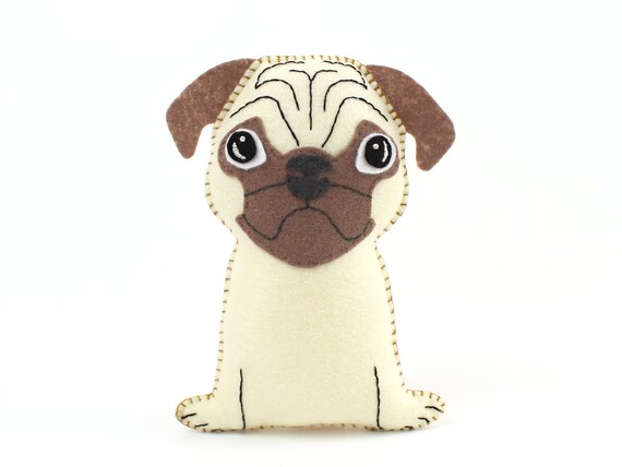 Pug Sewing Pattern Dutch Bulldog Felt Hand Sewing Pattern | Etsy UK