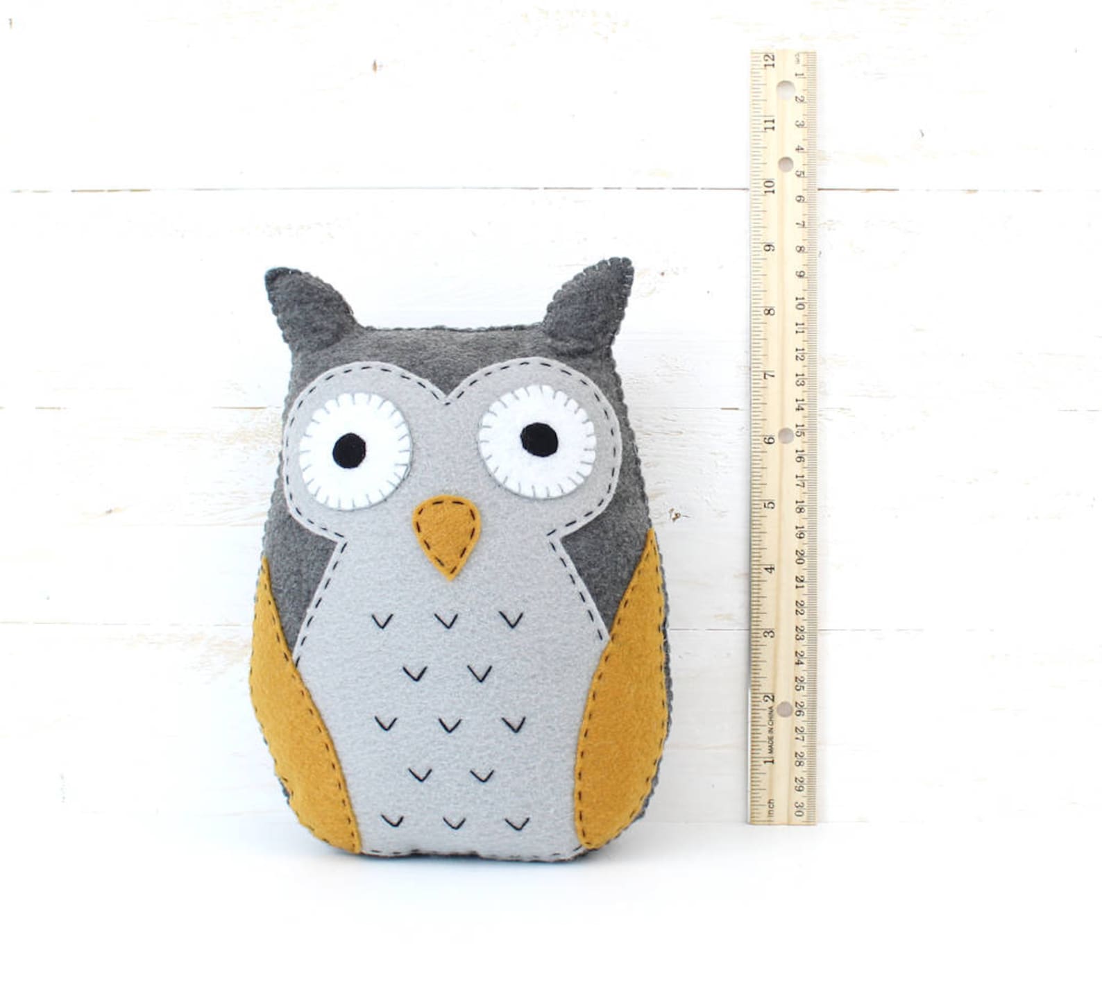 Felt Owl Sewing Pattern Stuffed Owl Plushie Hand Sewing | Etsy