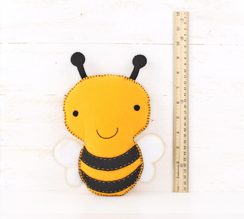 Bumblebee Sewing Pattern Stuffed Felt Bee Plushie Pattern - Etsy