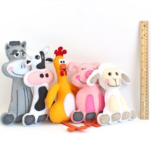 Farm Animal Sewing Patterns Felt Stuffed Barnyard Patterns | Etsy