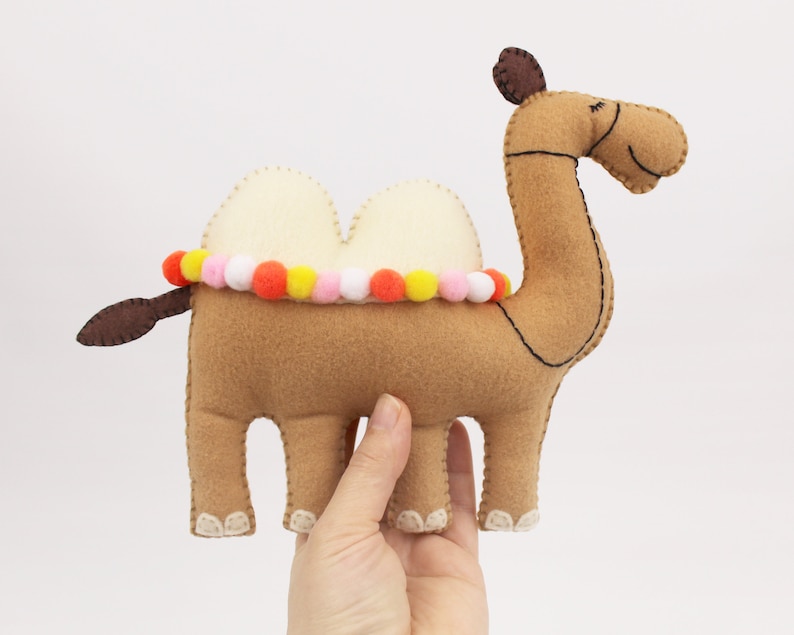 Camel Sewing Pattern, Felt Camel Stuffed Animal Instructions, Instant ...