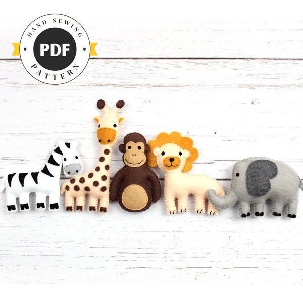 Felt Zoo Patterns - Etsy