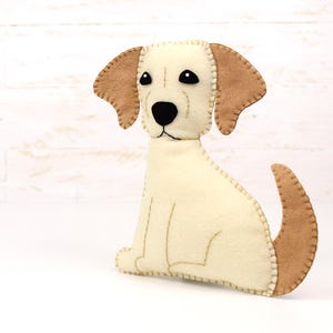 Felt Labrador Dog Sewing Pattern: Golden Lab Plush Toy (PDF SVG DXF) - Etsy