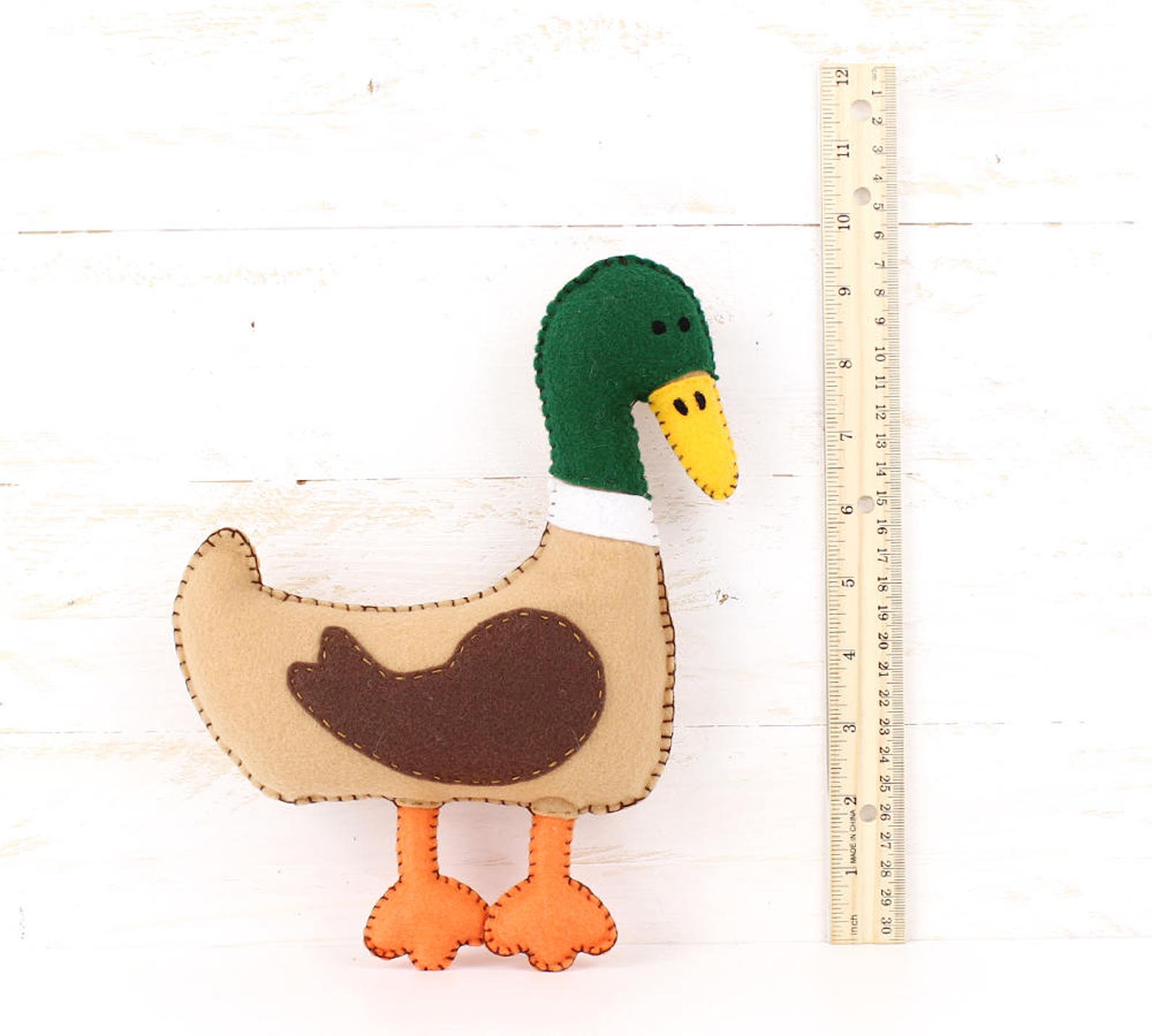 Duck Sewing Pattern Mallard Duck Hand Sewing Pattern Felt - Etsy Canada