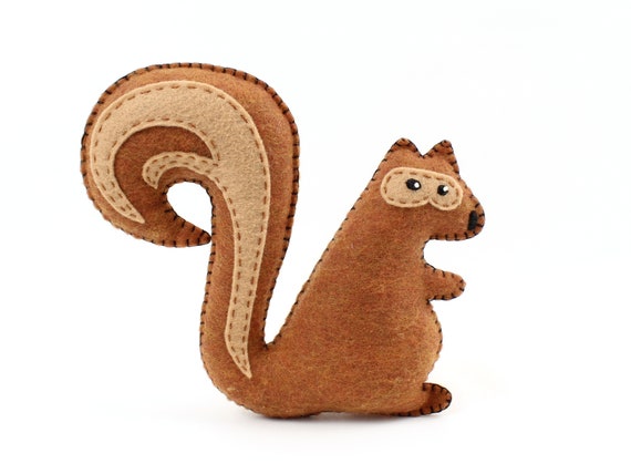 Squirrel Sewing Pattern Stuffed Squirrel Hand Sewing Pattern - Etsy