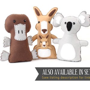 Felt Koala Stuffed Animal Sewing Pattern: Plush Softie (PDF SVG DXF) - Etsy