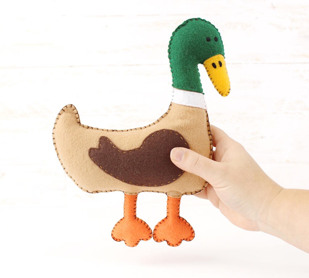 Duck Sewing Pattern Mallard Duck Hand Sewing Pattern Felt - Etsy Canada