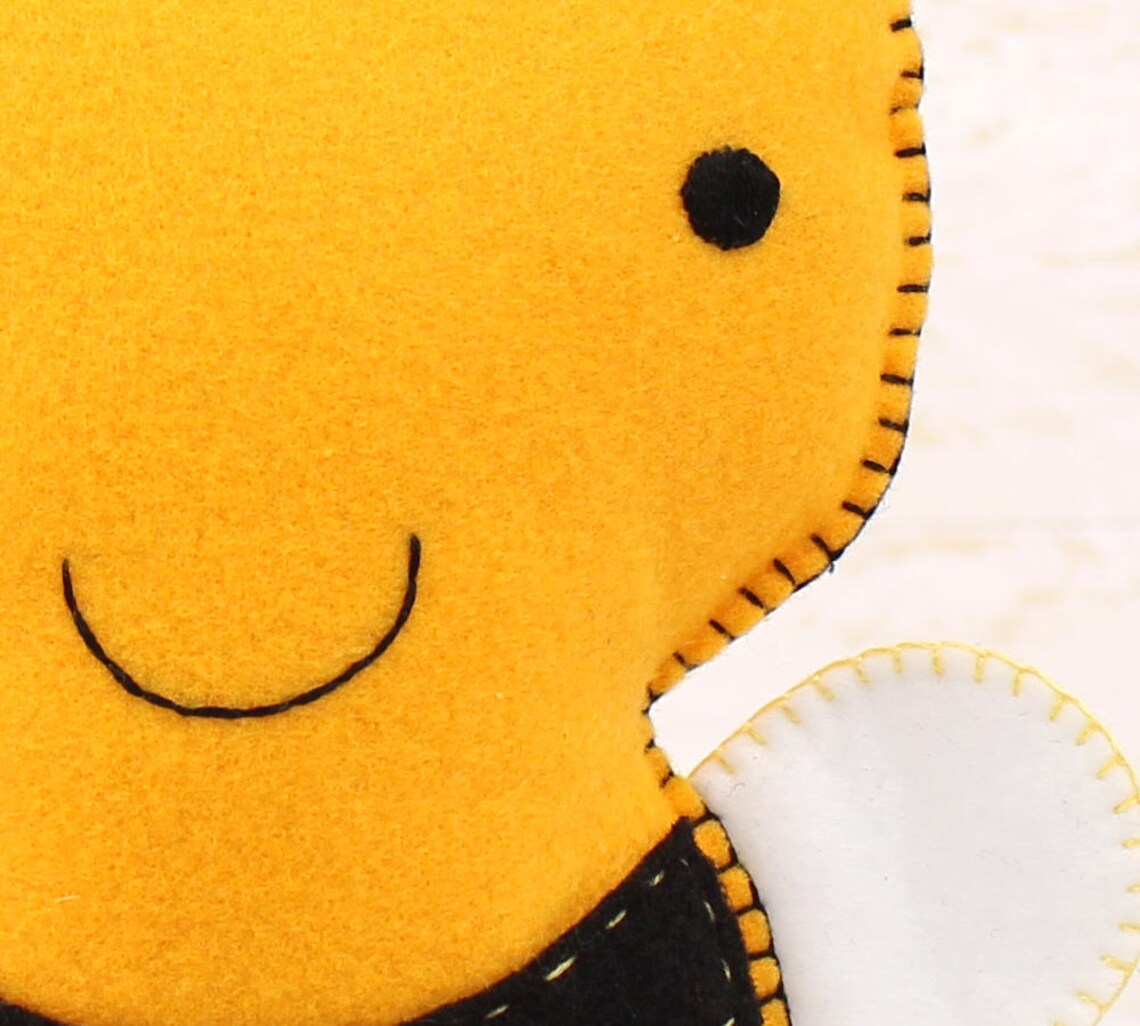 Bumblebee Sewing Pattern Stuffed Felt Bee Plushie Pattern | Etsy