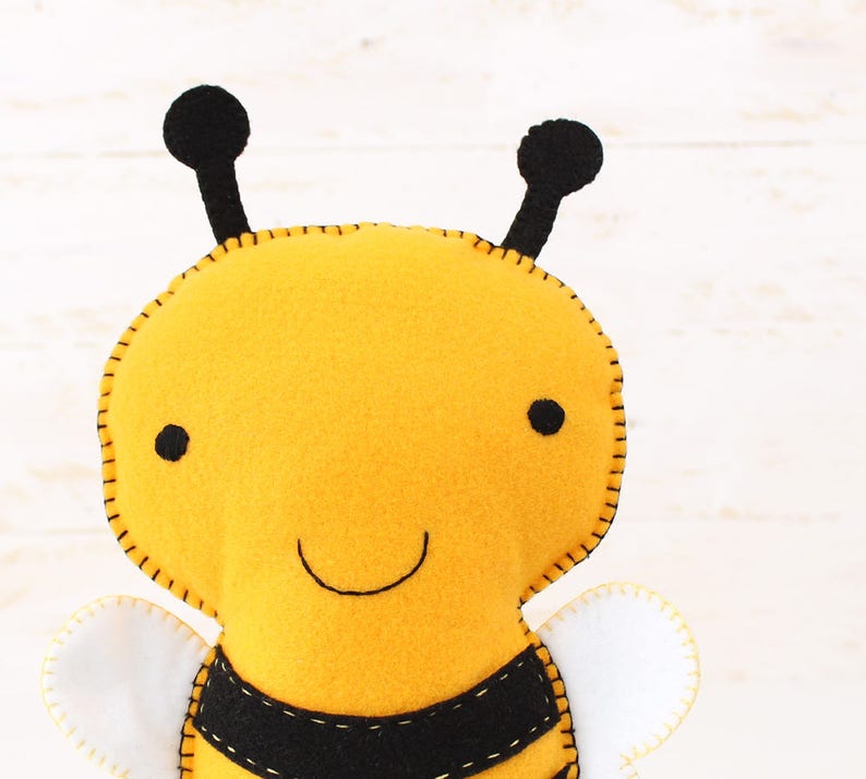 Bumblebee Sewing Pattern Stuffed Felt Bee Plushie Pattern - Etsy