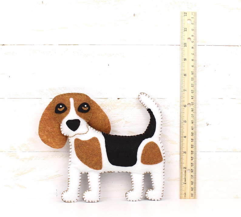 Beagle Sewing Pattern Dog Hand Sewing Pattern Sew a Felt | Etsy