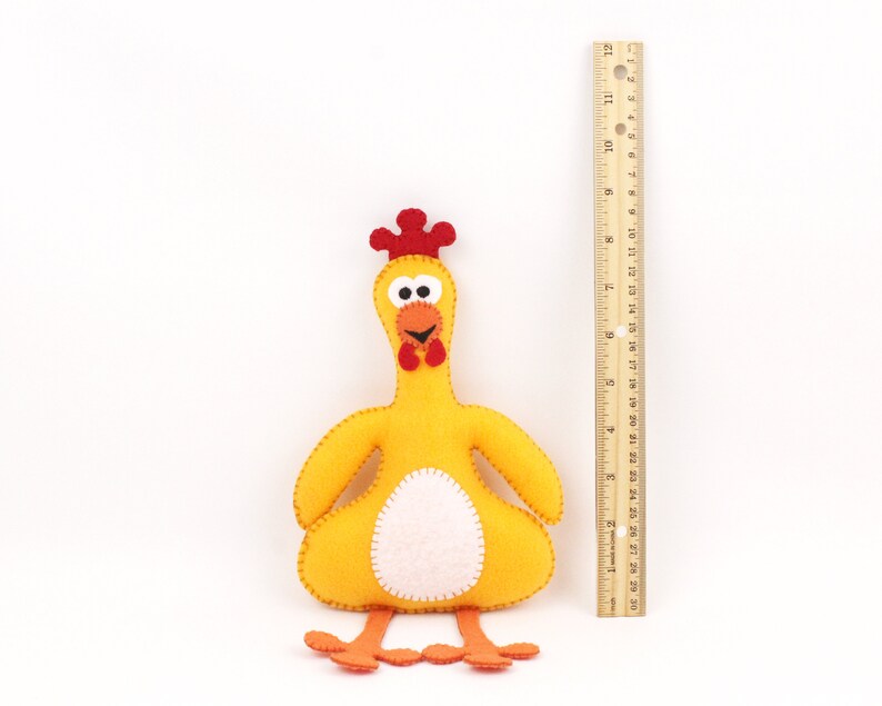 Chicken Sewing Pattern Stuffed Chicken Sew by Hand Felt - Etsy Australia
