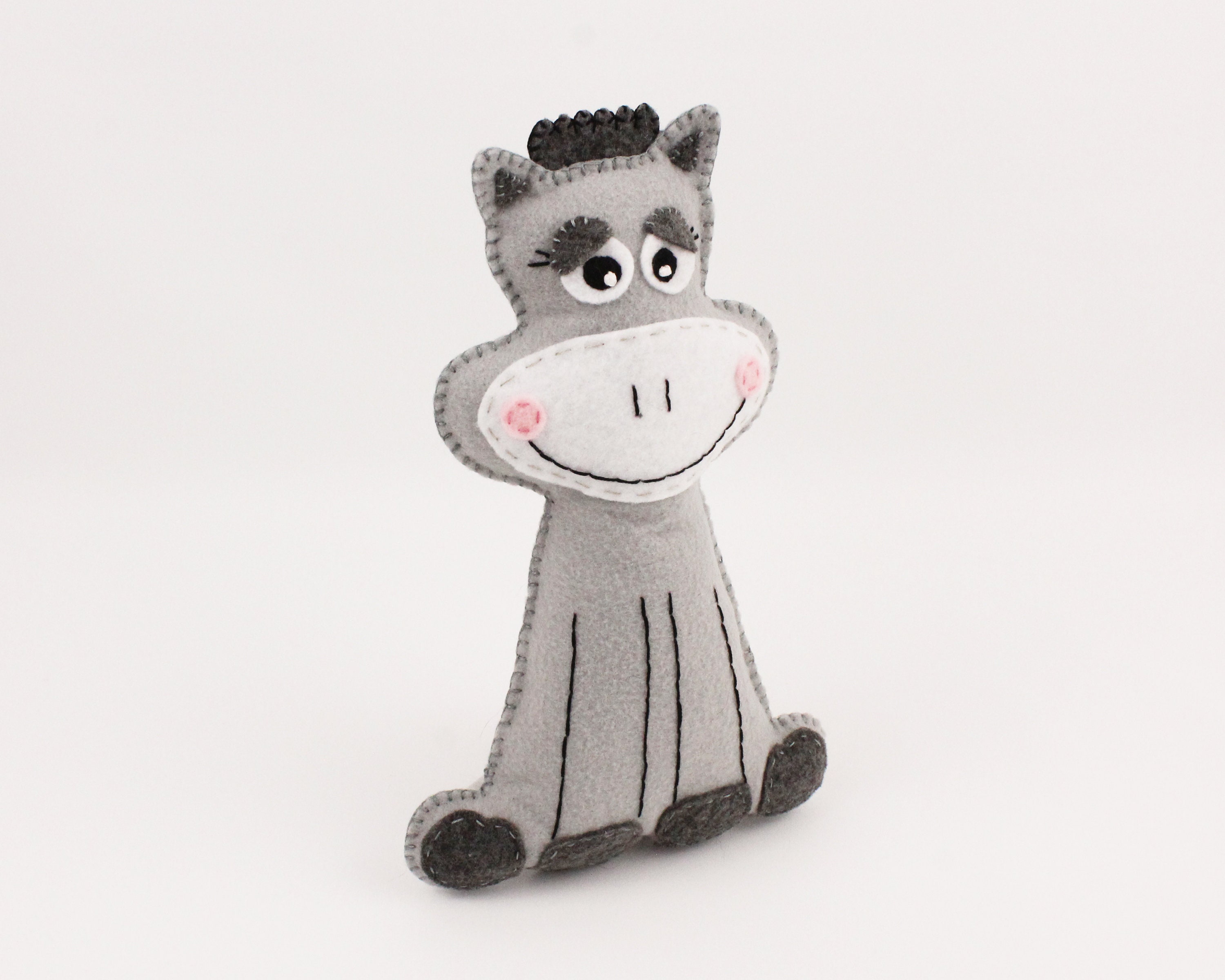 Donkey Sewing Pattern Plush Stuffed Donkey Hand Sewing | Etsy