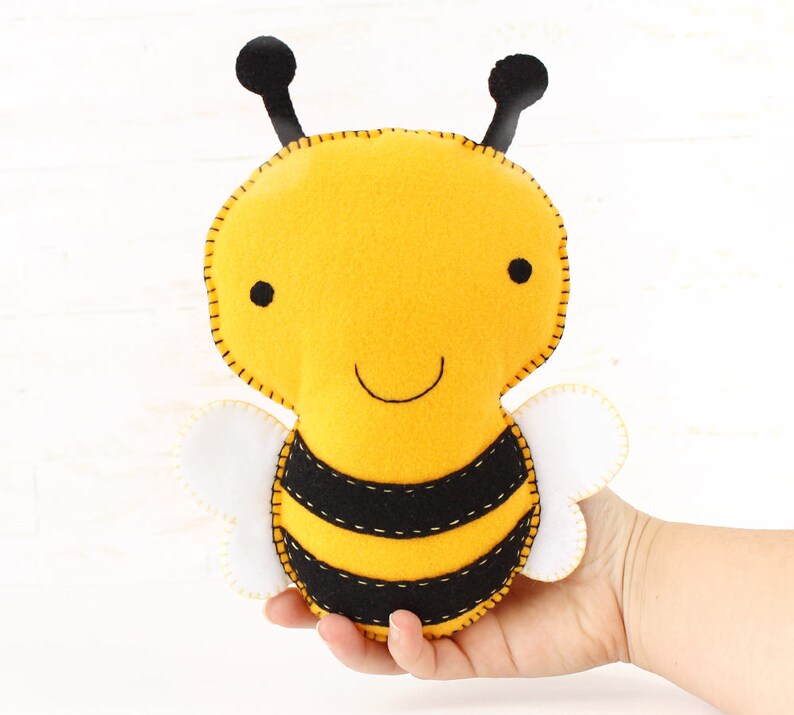 Bumblebee Sewing Pattern Stuffed Felt Bee Plushie Pattern - Etsy