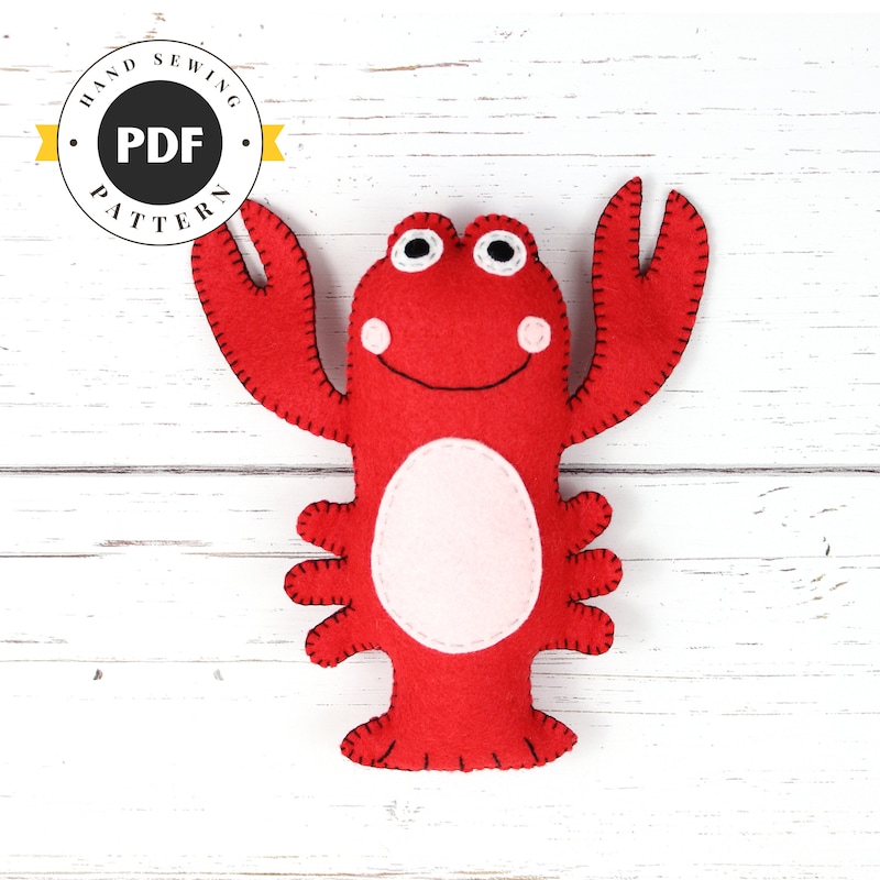 Felt Lobster - Etsy