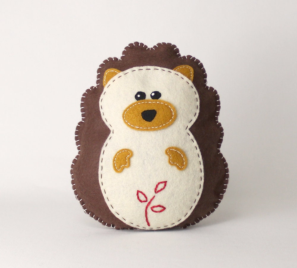 Hedgehog Sewing Pattern How to Sew Felt Hedgehog Plush | Etsy
