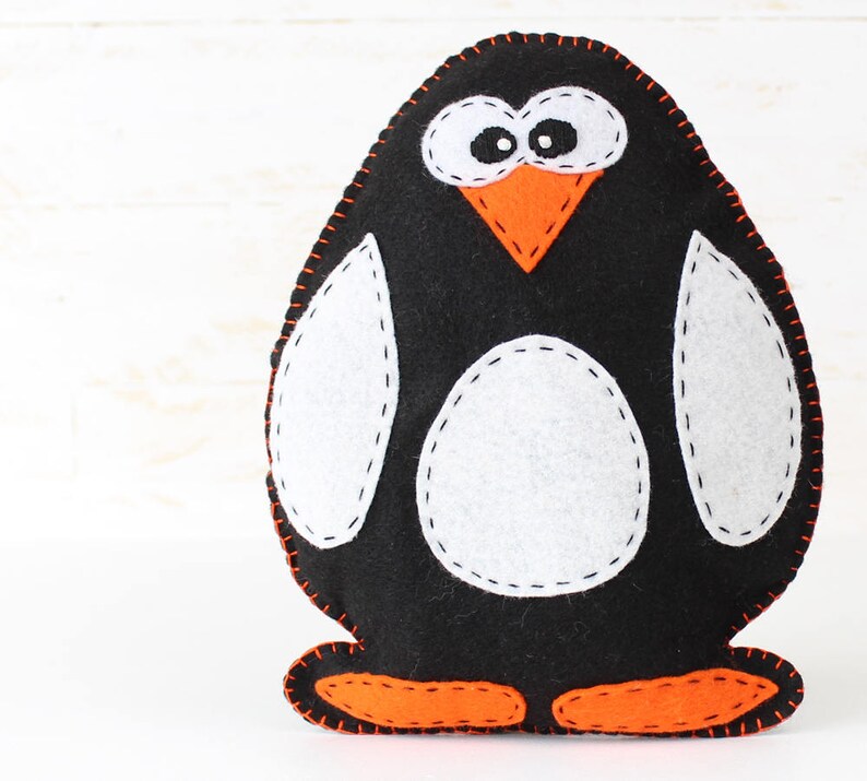 Penguin Sewing Pattern Felt Penguin Hand Sewing Pattern | Etsy