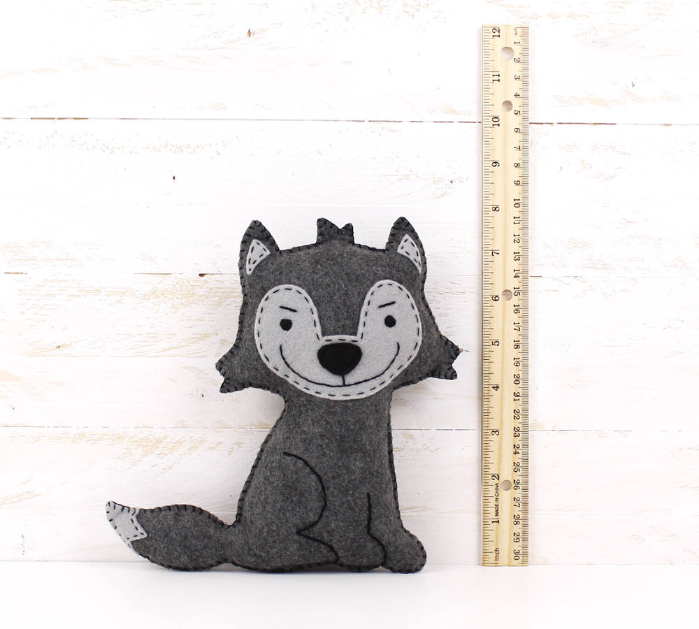 Wolf Sewing Pattern Big Bad Wolf Stuffed Animal Hand Sewing - Etsy ...