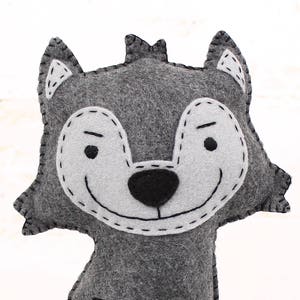 Felt Wolf Sewing Pattern: Big Bad Wolf Plush (PDF SVG DFX) - Etsy