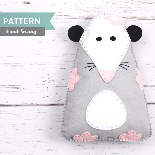 Opossum Embroidery Pattern - Etsy