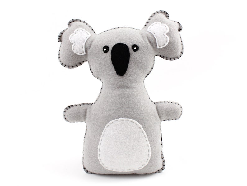 Felt Koala Stuffed Animal Sewing Pattern: Plush Softie (PDF SVG DXF) - Etsy