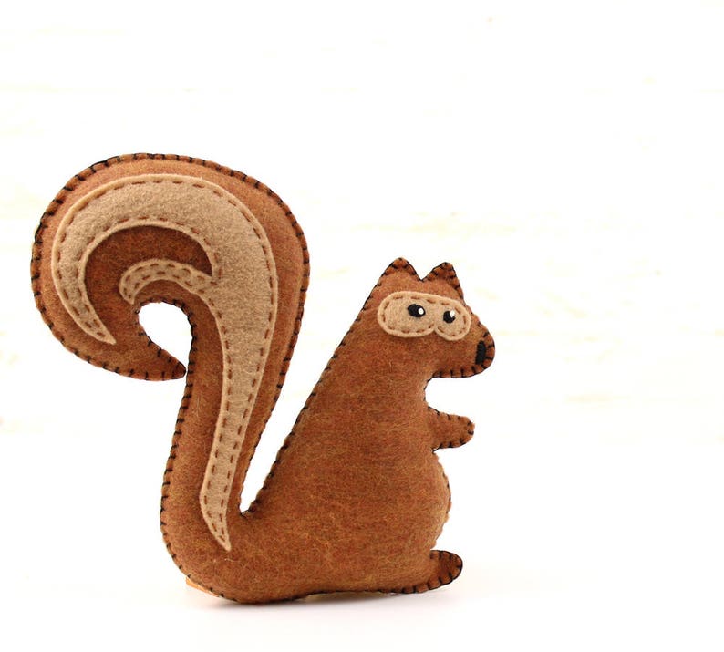Squirrel Sewing Pattern Stuffed Squirrel Hand Sewing Pattern | Etsy