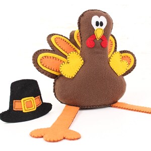 Turkey Sewing Pattern Felt Turkey Stuffed Animal Pattern | Etsy Canada