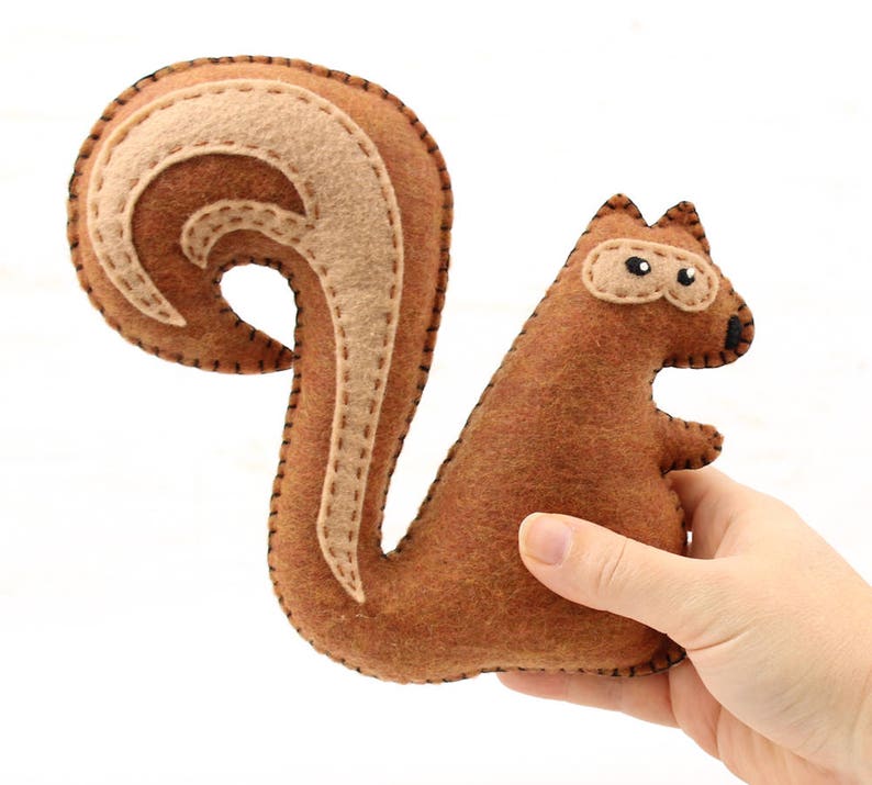 Squirrel Sewing Pattern Stuffed Squirrel Hand Sewing Pattern - Etsy