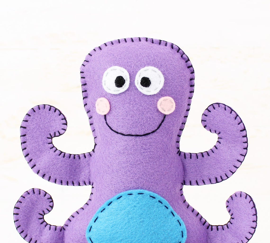 Octopus Stuffed Animal Pattern Octopus Hand Sewing Pattern | Etsy