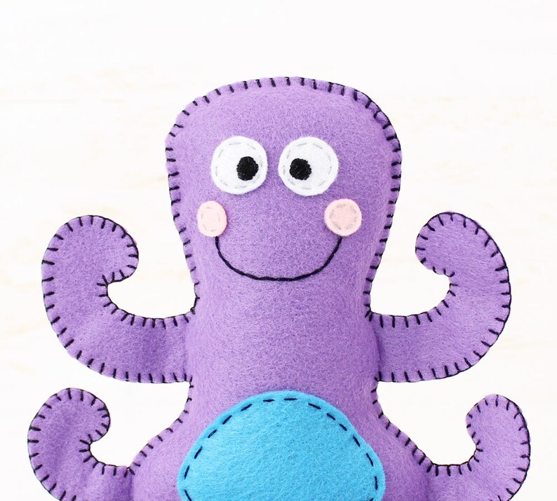 Octopus Stuffed Animal Pattern Octopus Hand Sewing Pattern - Etsy