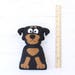 Rottweiler Sewing Pattern, Felt Rottweiler Plush Stuffed Animal, Rottie ...