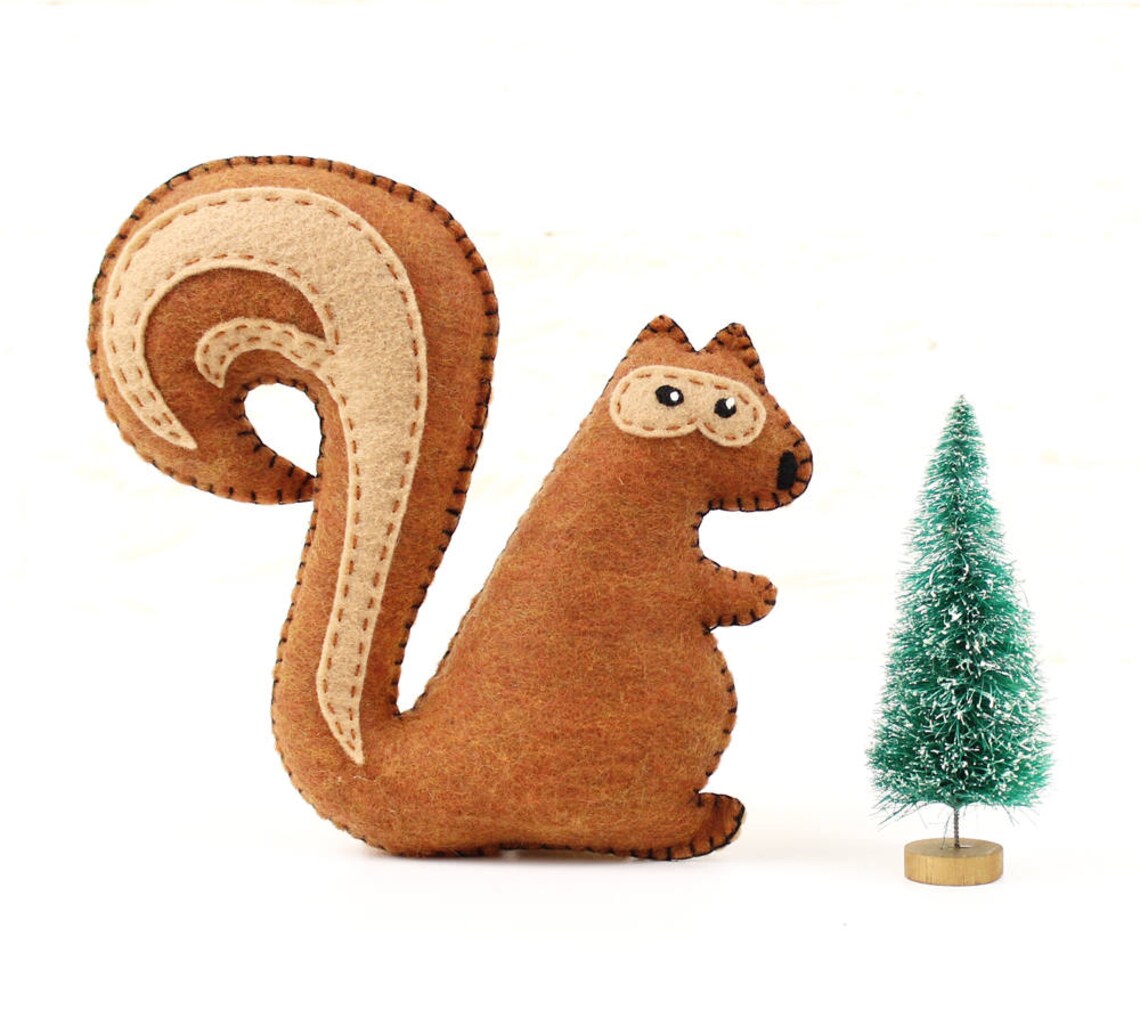 Squirrel Sewing Pattern Stuffed Squirrel Hand Sewing Pattern | Etsy