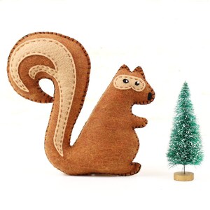 Squirrel Sewing Pattern, Stuffed Squirrel Hand Sewing Pattern, Felt ...