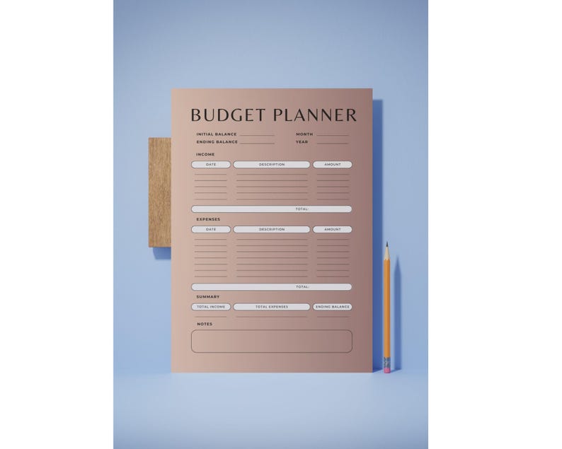 Simple Budget Planner Printable | Income & Expense Tracker | Monthly ...