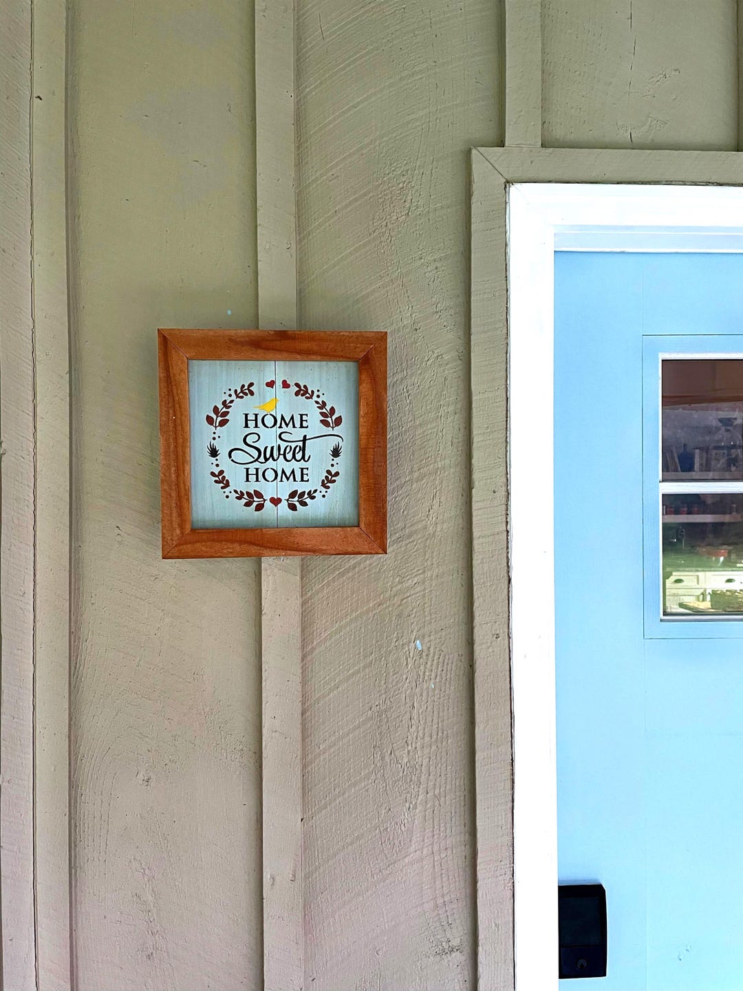 Rustic "home Sweet Home" Fall Colors Sign - Handcrafted Wall Art - Etsy