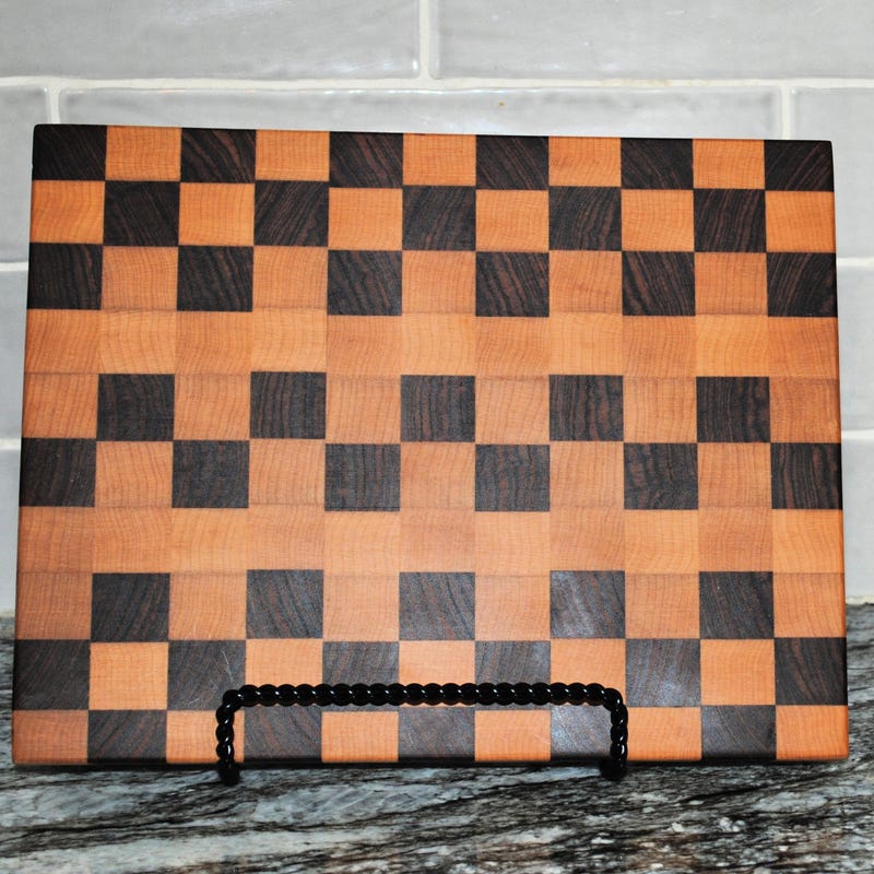 Wood Checker Board - Etsy