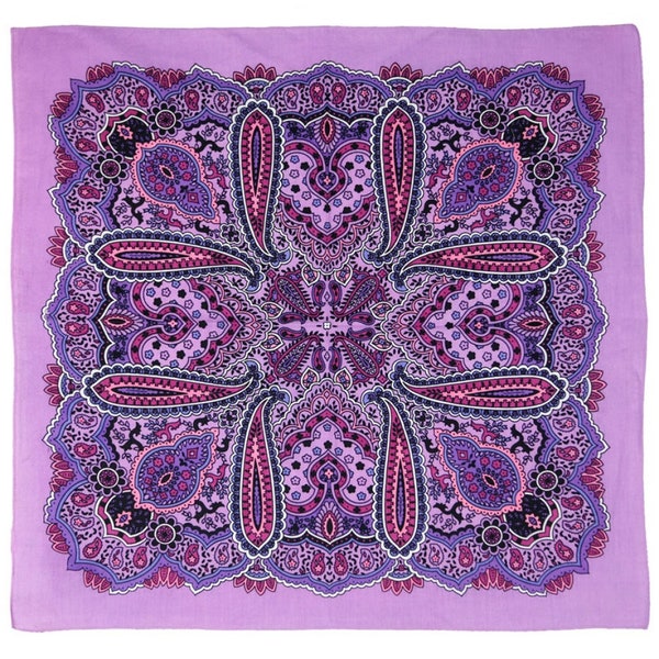 Purple Bandana - Etsy