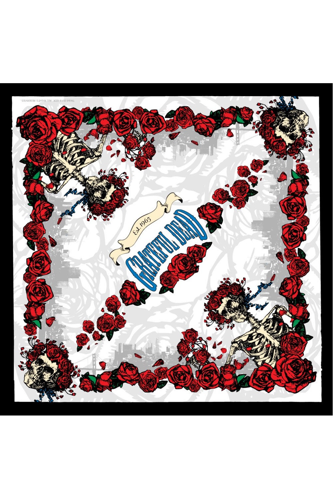 Grateful Dead Bertha Bandana 22x22 - Etsy