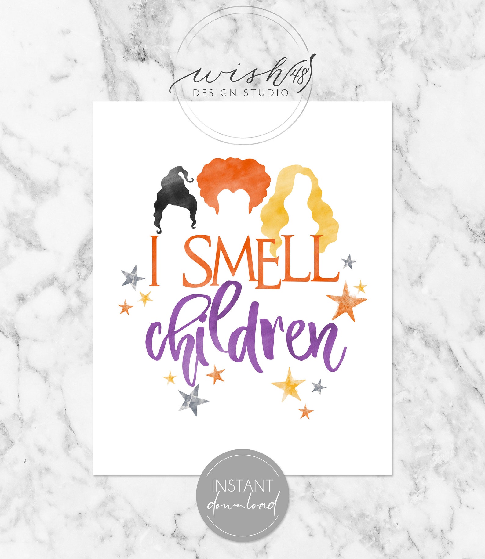 I Smell Children Printable, Halloween Decor, Sanderson Witch Printable ...