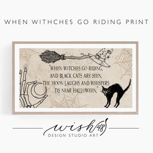 When Witches Go Riding Samsung Frame TV Art Digital Download Frame TV ...