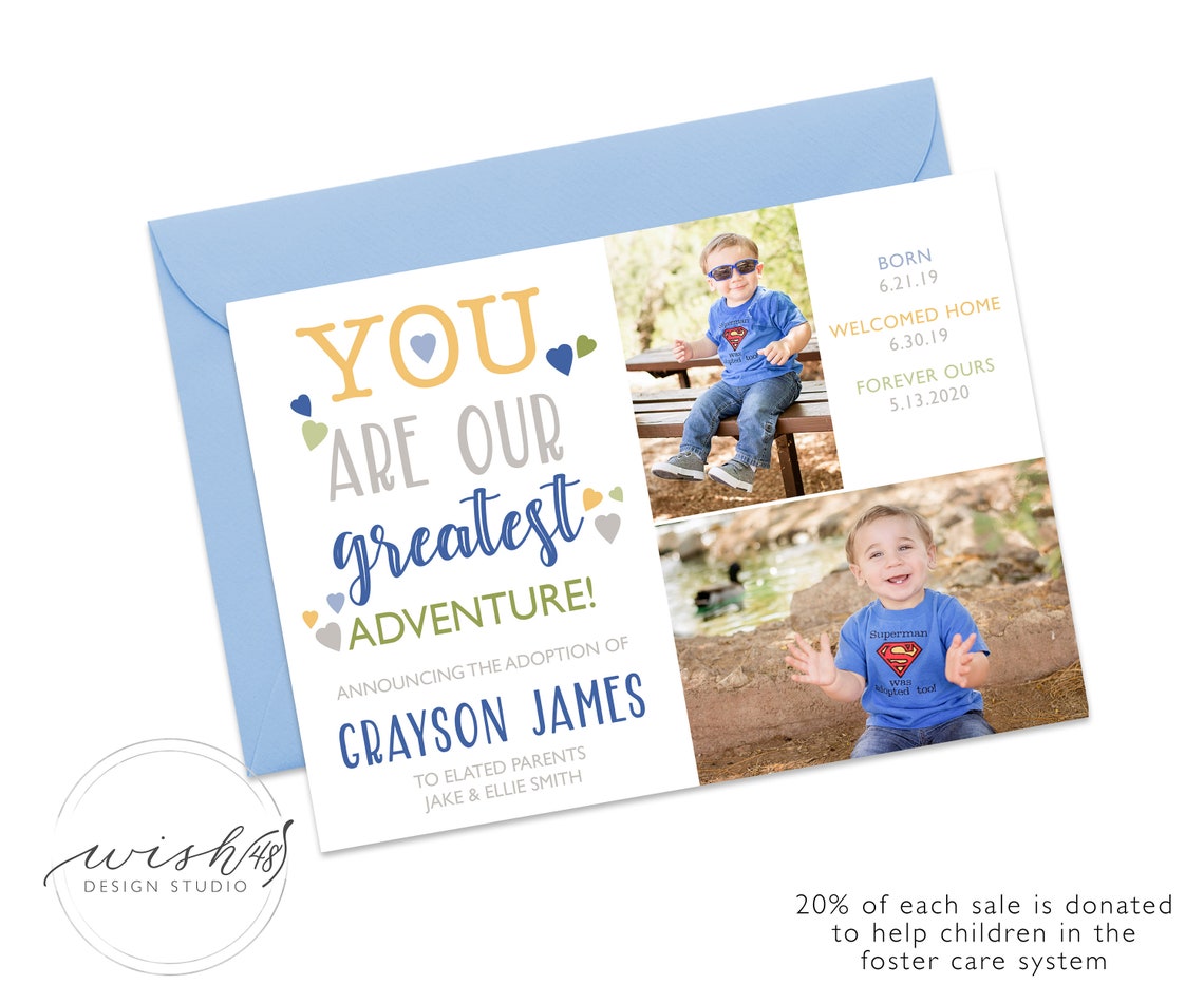 Greatest Adventure Adoption Announcement Adoption Party | Etsy