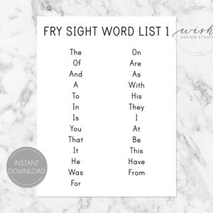 Fry Sight Word Worksheets Printable 50 Sight Word Worksheets ...