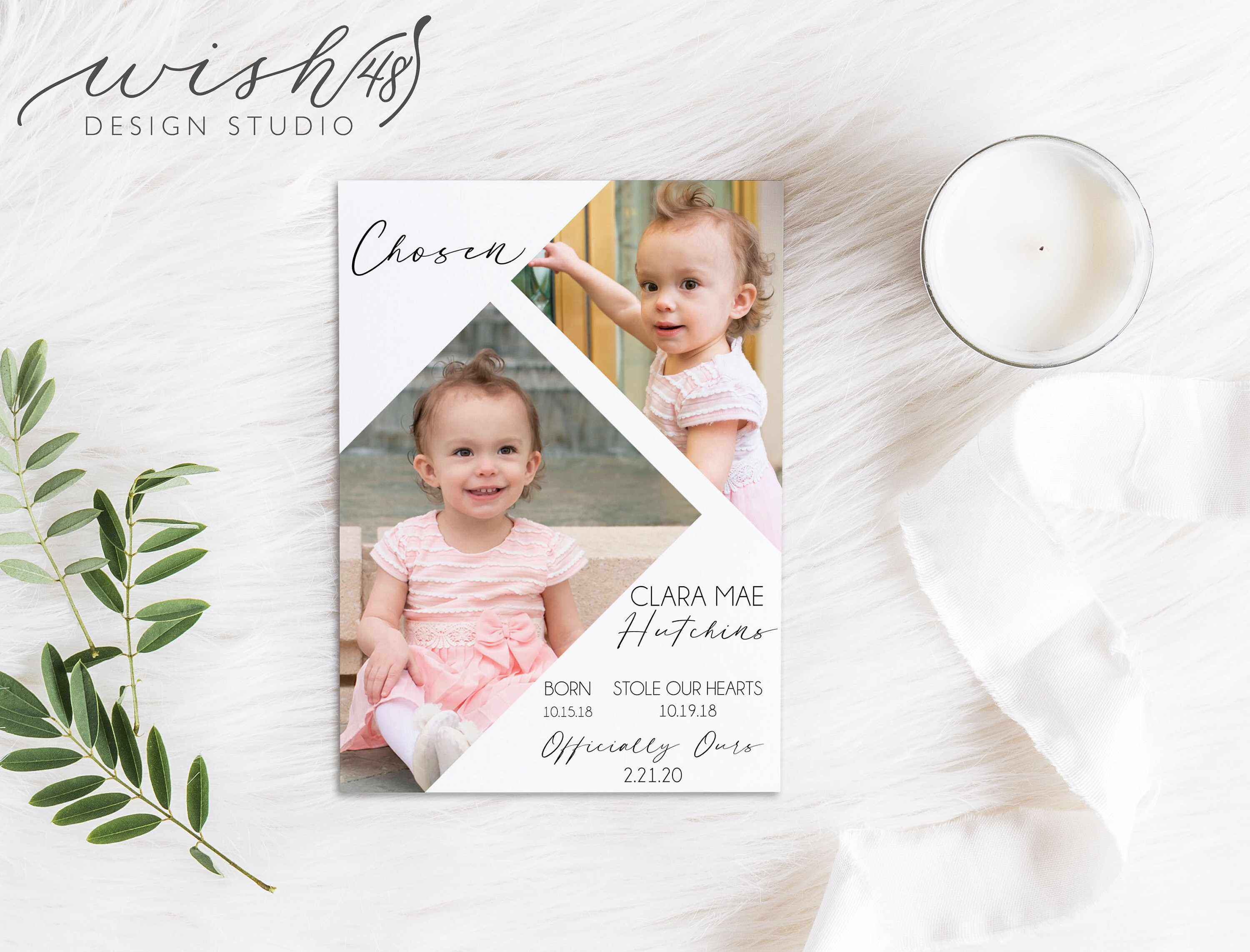 Chosen Adoption Announcement Adoption Party Invitations | Etsy