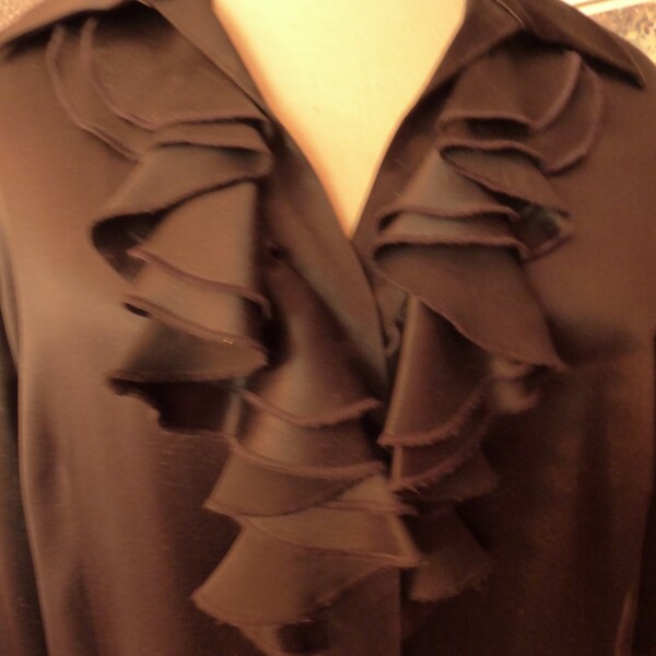Satin Blouse - Etsy