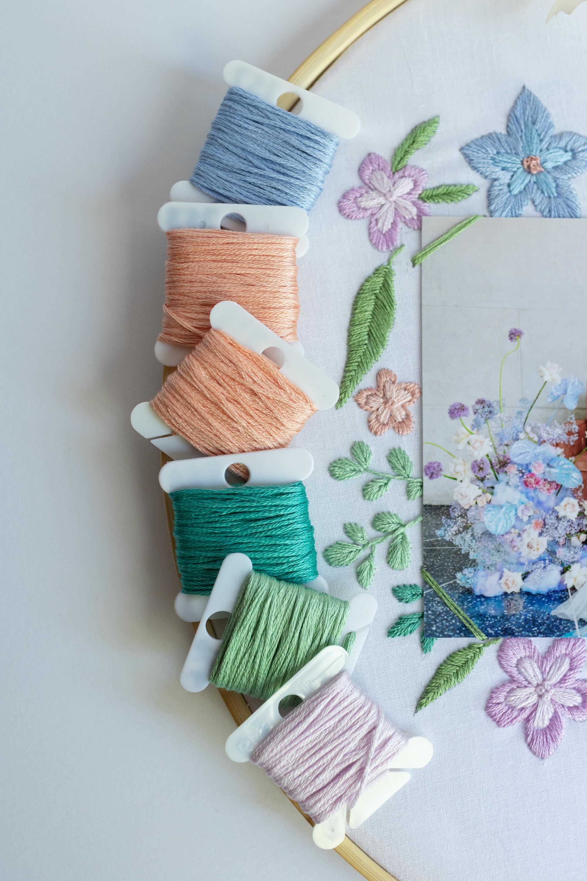 Hand Embroidered Flower Frames Inspired by Your Wedding Florals - Etsy