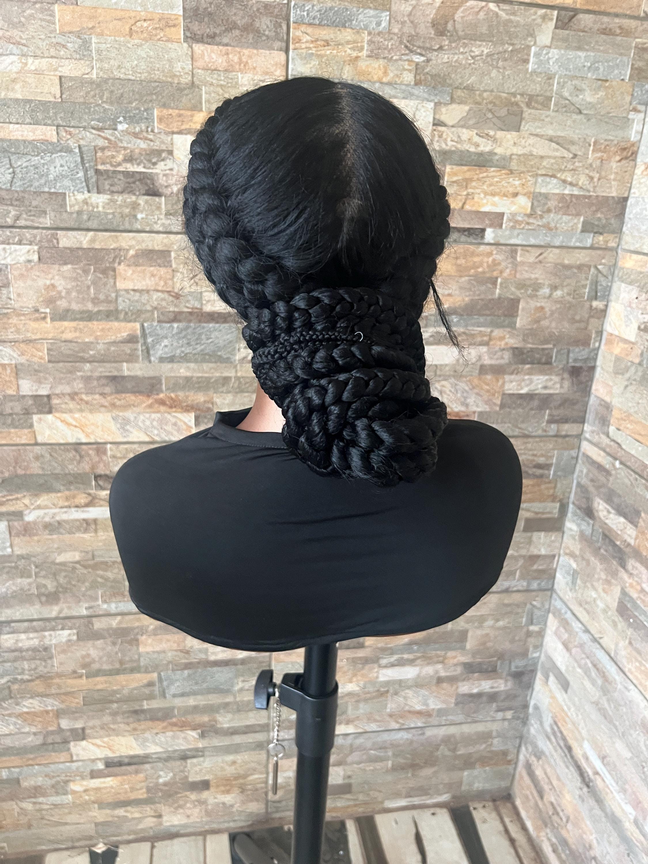 Two Cornrow-style French Braids; Braided Fishbone Lace - Etsy