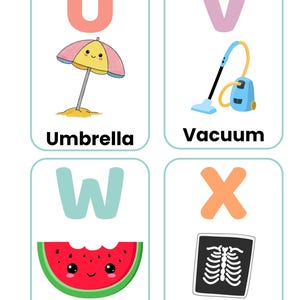ABC Flashcards for Kids - Printable - Etsy